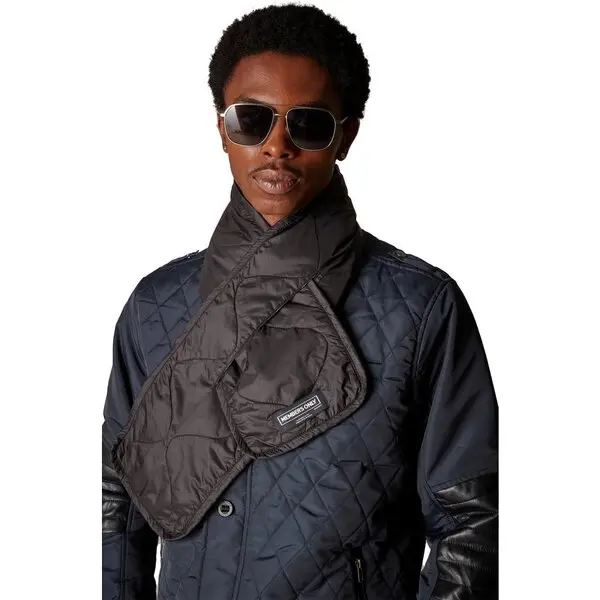 MEMBERS ONLY Quilted Scarf - Black