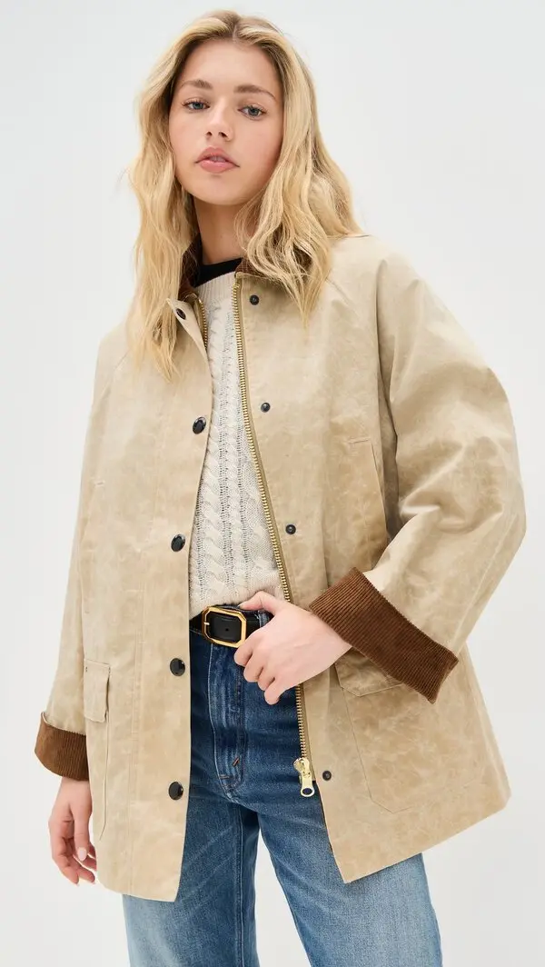 ALEX MILL Chiltern Street Barn Jacket - Khaki