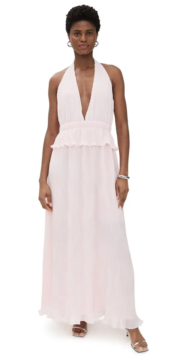 Ramy Brook Genevieve Halter Dress In Misty Pink - 70% Off | Editorialist