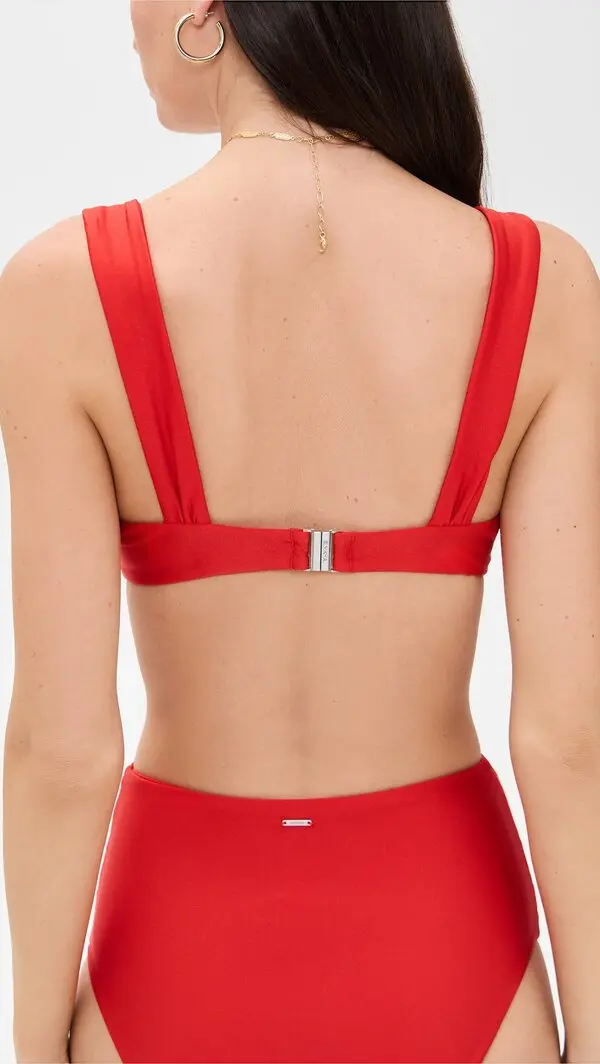 Simkhai Anniston Bikini Top - Fiery Red