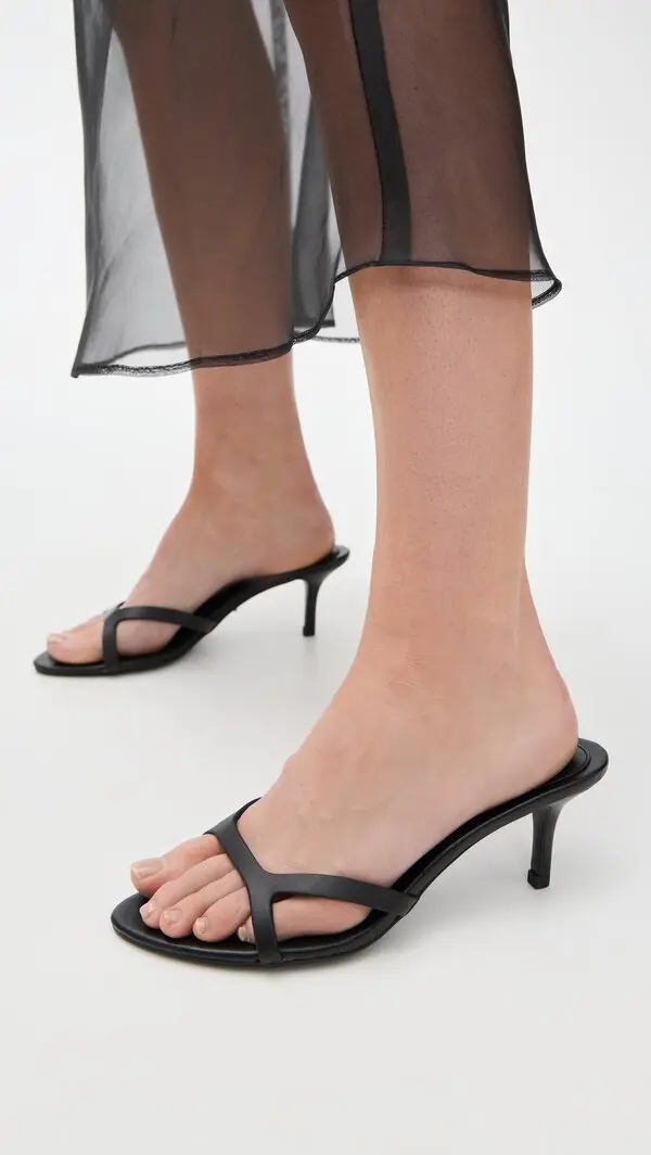 TONY BIANCO Daisy Stiletto Sandals - Black Como