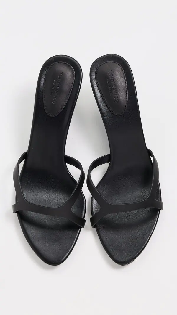 TONY BIANCO Daisy Stiletto Sandals - Black Como