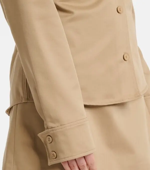 COURREGES Gabardine Shirt - Beige