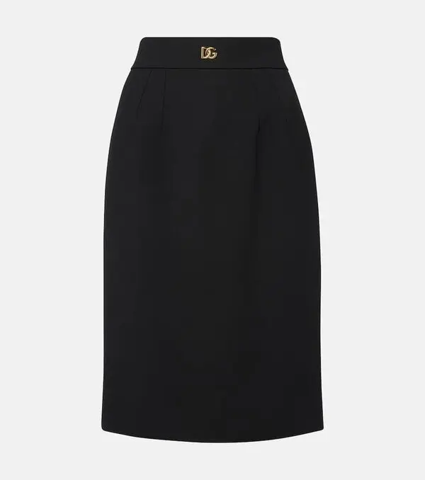 Dolce & Gabbana Virgin Wool Pencil Skirt