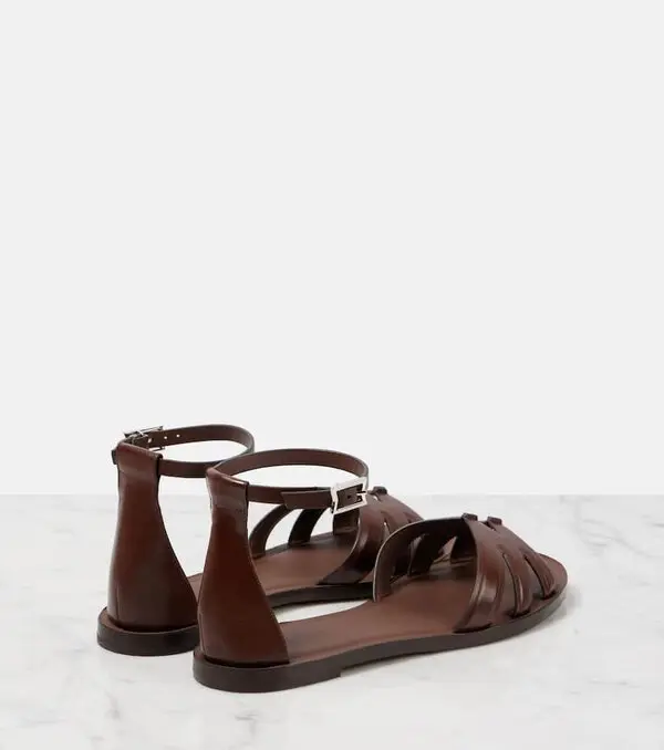 Max Mara Doublefla Leather Sandals