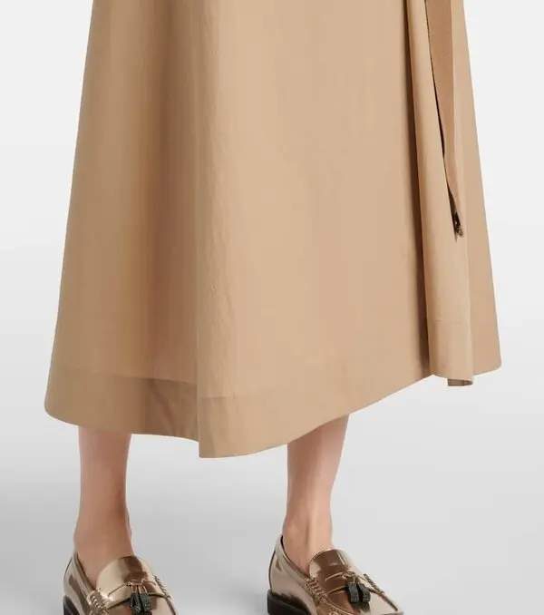 Brunello Cucinelli Belted Cotton Shirt Dress