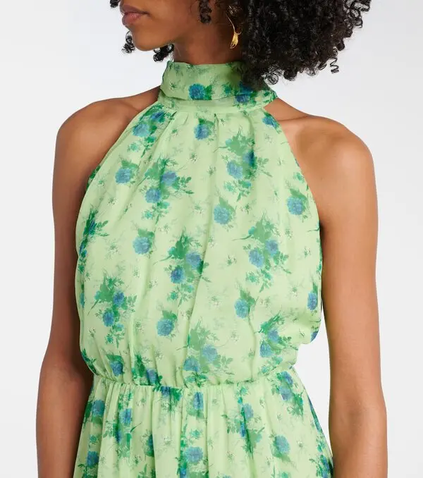 Max Mara Cactus Halterneck Gown