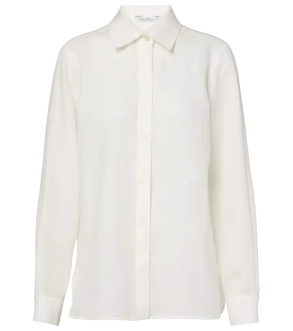 Max Mara Abisso Linen Shirt - White
