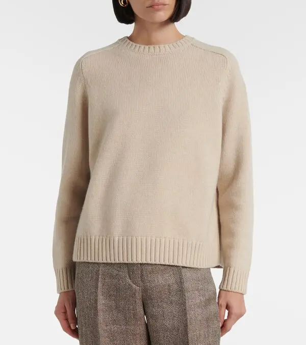 Loro Piana Parksville Cashmere Sweater - Beige