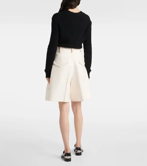 JIL SANDER Cotton Bermuda Shorts