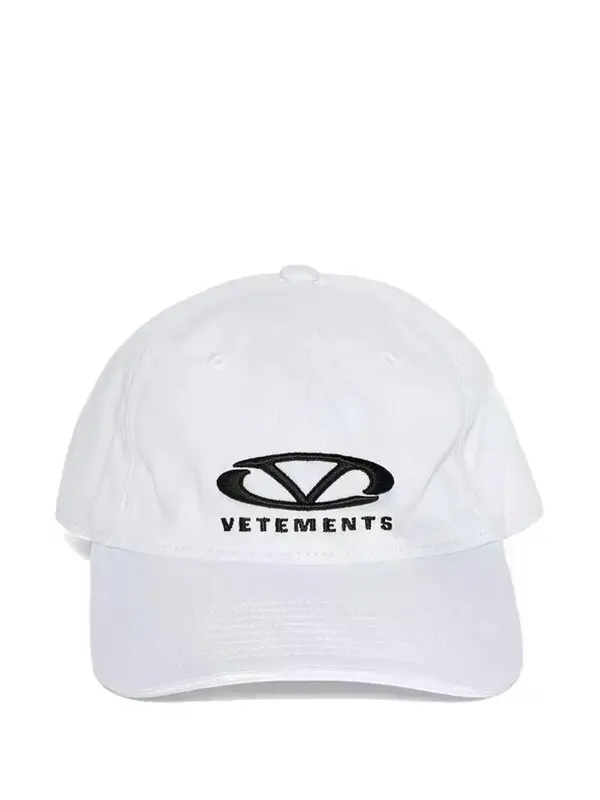 【VETEMENTS】OVAL LOGO CAP Vetements Oval Logo Baseball Cap - White | Editorialist