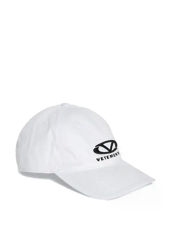 Vetements Oval Logo Baseball Cap - White | Editorialist