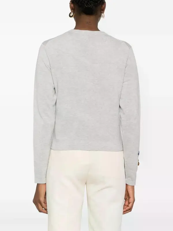 Kenzo Embroidered Cotton Cardigan