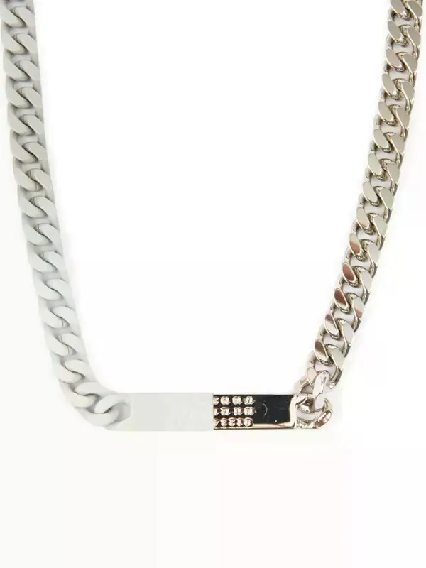MAISON MARGIELA Numbers-motif Necklace - Silver