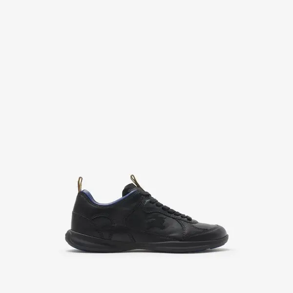 Burberry Leather Matrix Sneakers - Black