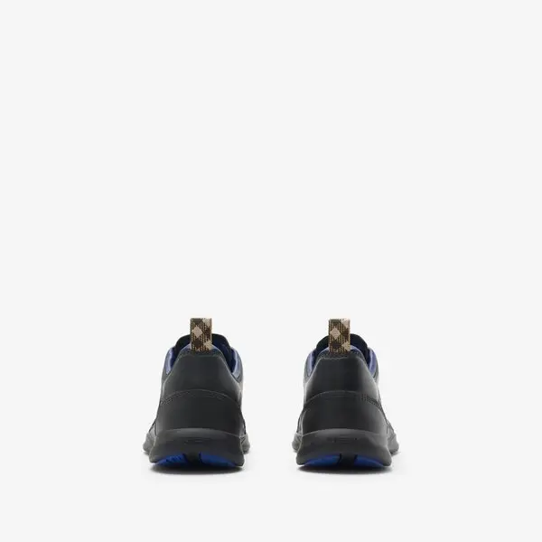 Burberry Leather Matrix Sneakers - Black