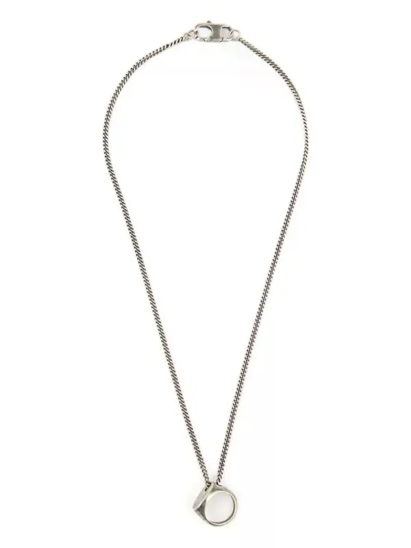 MAISON MARGIELA Numeric Ring Necklace - Silver