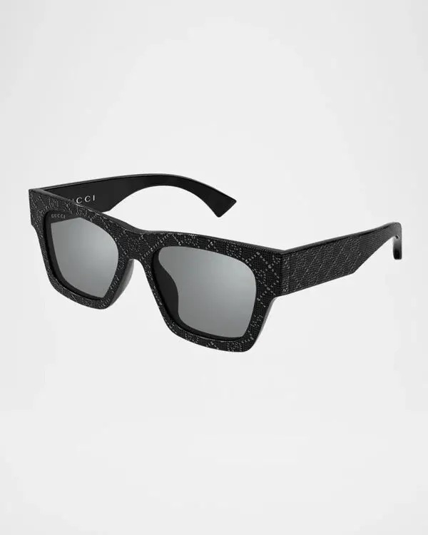 Gucci Rectangular Sunglasses - Black
