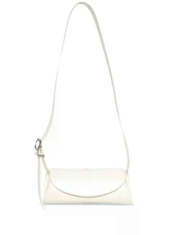 JIL SANDER Cannolo Cross Body Bag - White