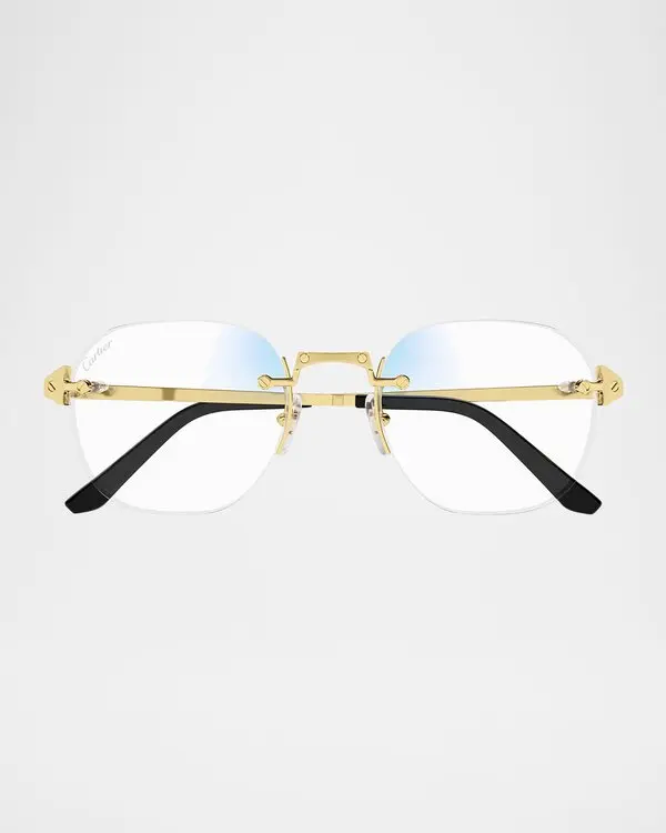 CARTIER Round Optical Glasses - Gold