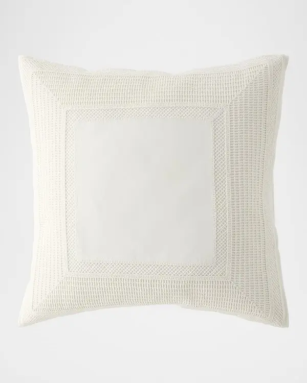 Ralph Lauren Reese Decorative Pillow, 22" Square - White