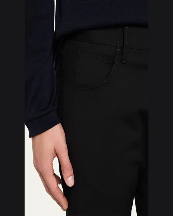 Giorgio Armani Wool Twill Five-pocket Pants