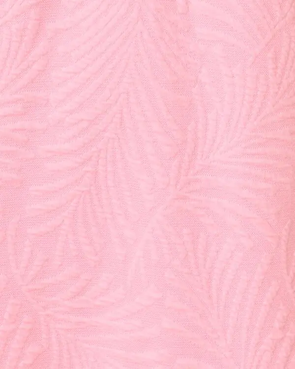 LILLY PULITZER Elsey Shift Dress - Conch Shell Pink Leafy Knit Pucker Jacquard