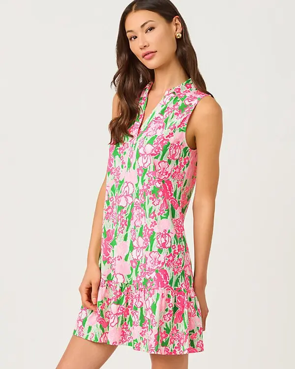 LILLY PULITZER Riegan Shirt Dress - Putting Green Hannah