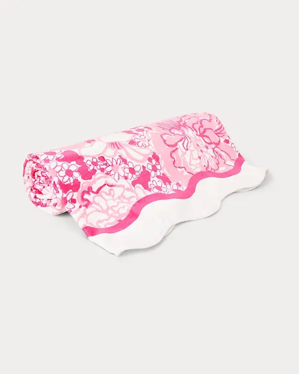 Lilly Pulitzer® Scallop Beach Towel - Mint Condition Burst Of Joy