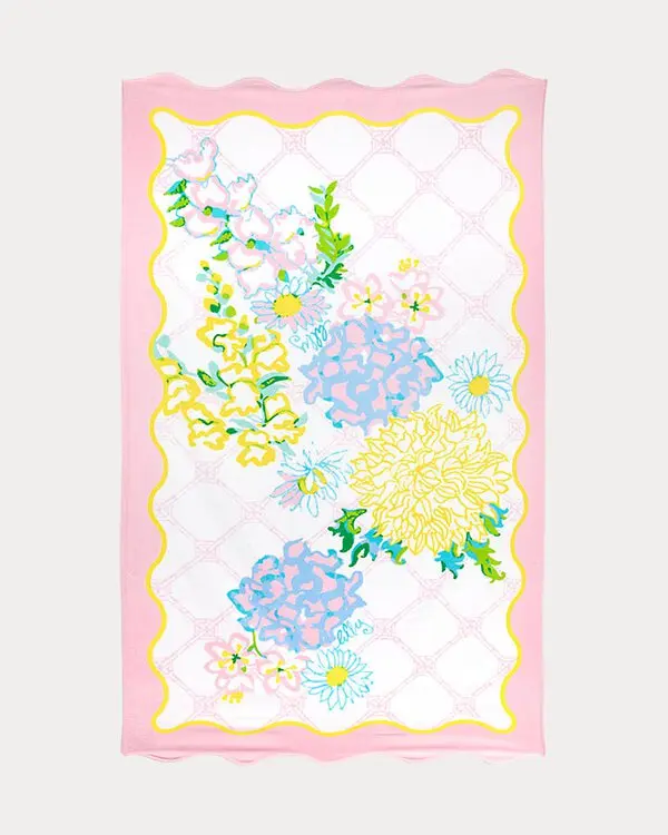 Lilly Pulitzer® Scallop Beach Towel - Multi Lilly Garden Home
