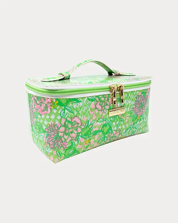 LILLY PULITZER Printed Vanity Case - Fauna Green Lime Feeling Good Accessories Small