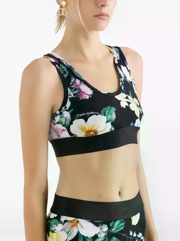 Dolce & Gabbana Printed Crop Top