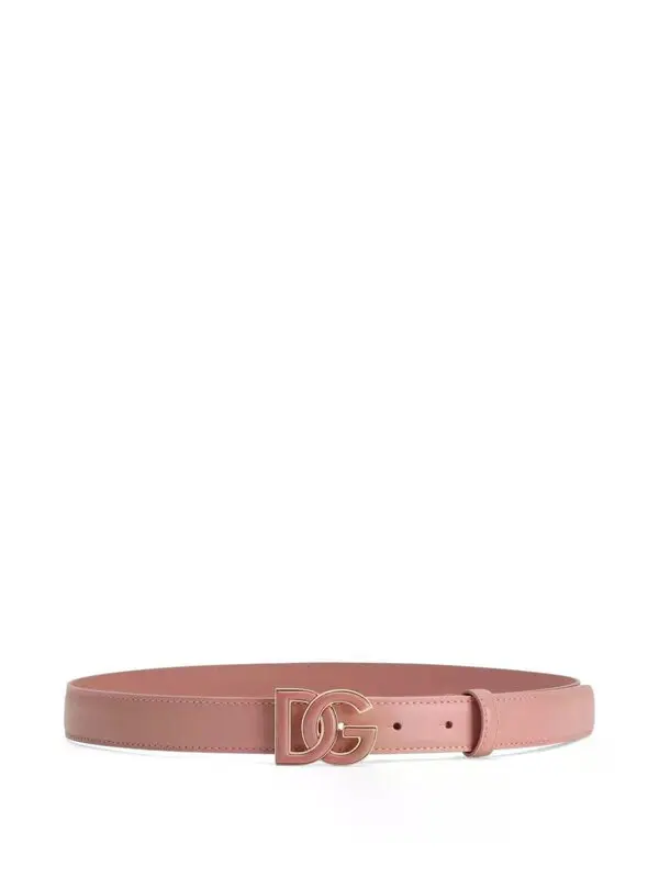 Dolce & Gabbana Logo-plaque Belt - Pink