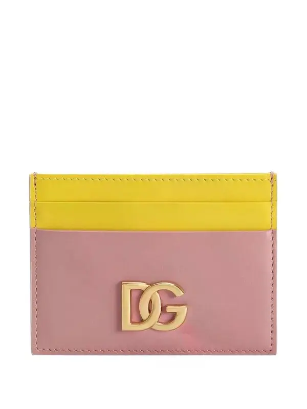 Dolce & Gabbana Dg-plaque Cardholder - Pink