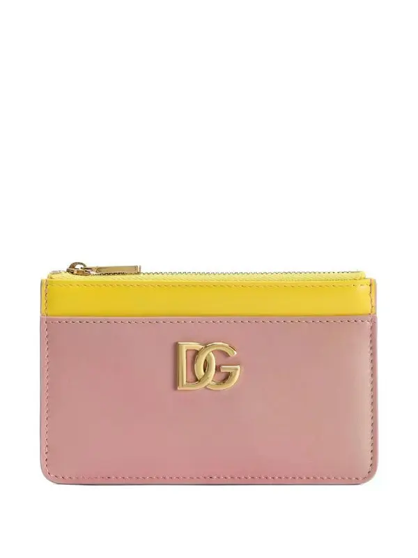 Dolce & Gabbana Dg-plaque Cardholder - Pink