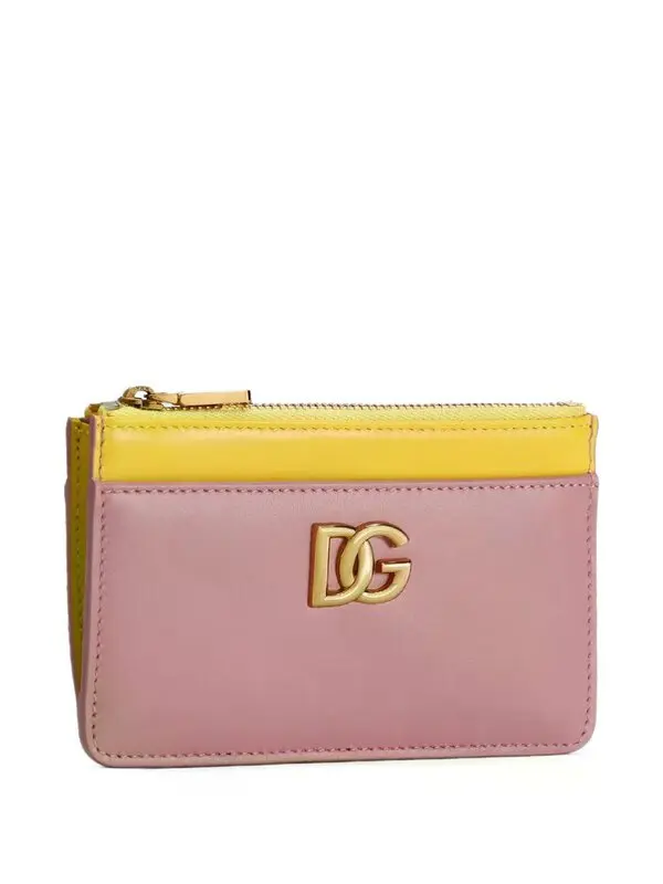 Dolce & Gabbana Dg-plaque Cardholder - Pink
