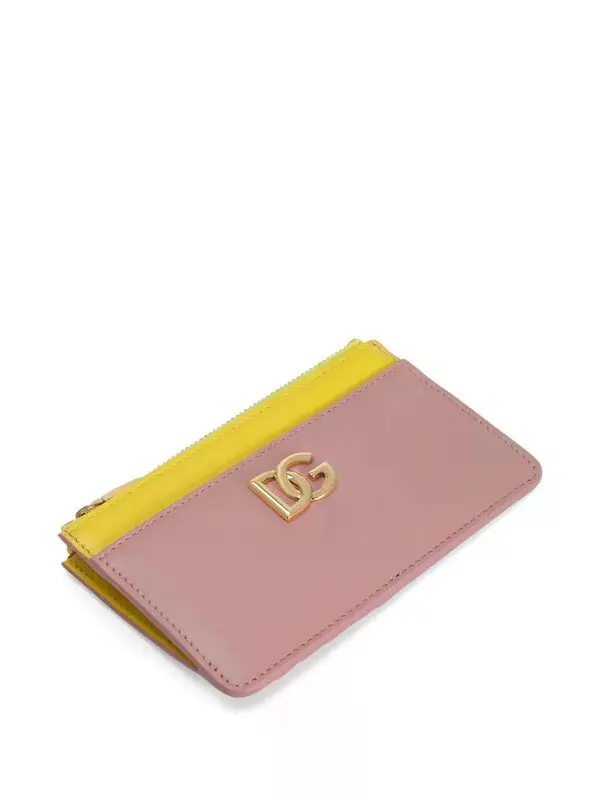 Dolce & Gabbana Dg-plaque Cardholder - Pink