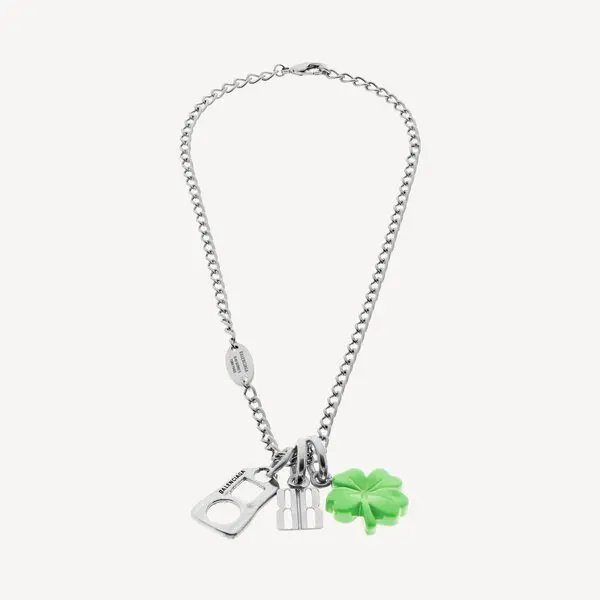 Balenciaga Carousel Clover Collector Charm Necklace - Multicoloured
