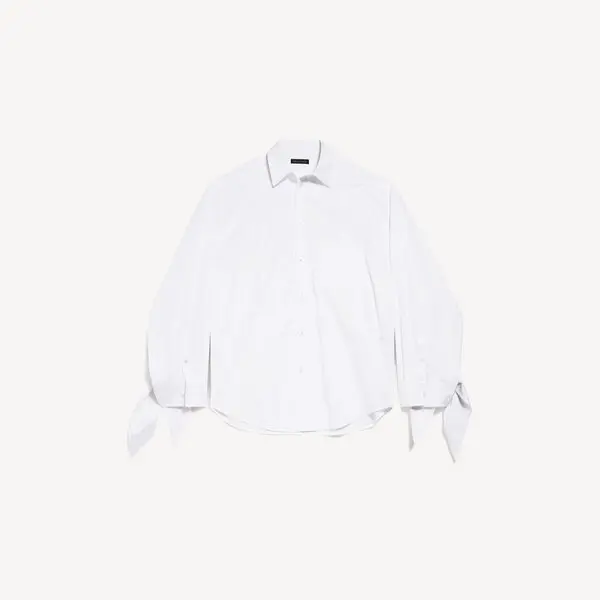Balenciaga Knotted Cuff Shirt - White