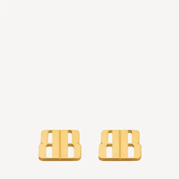 Balenciaga Nano Stud Earrings - Gold