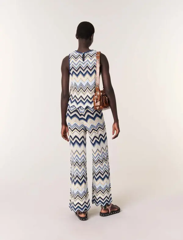 Maje Viscose Crochet Trousers