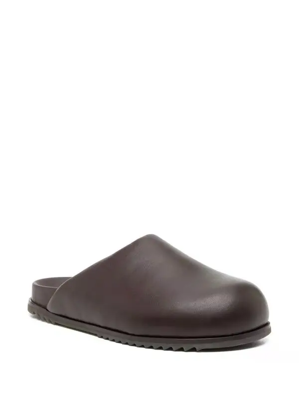 Rick Owens Round Toe Mules - Brown