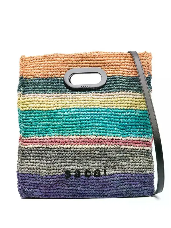 Sacai Medium Shopper Tote Bag - Green