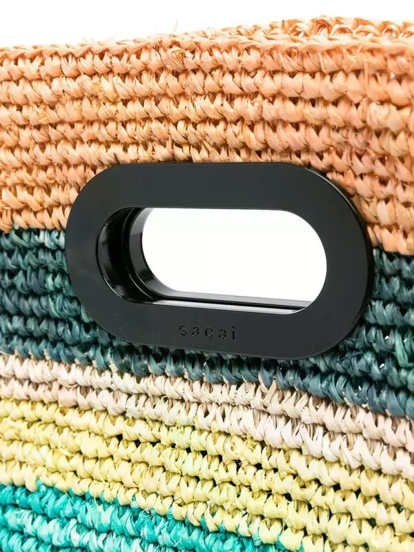 Sacai Medium Shopper Tote Bag - Green