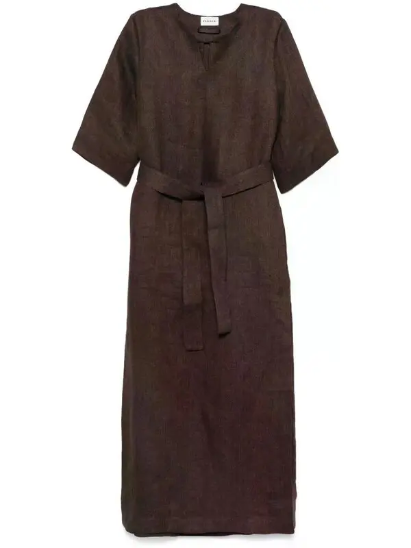 P.a.r.o.s.h Linen Maxi Dress