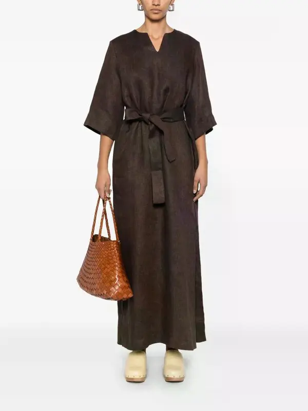 P.a.r.o.s.h Linen Maxi Dress