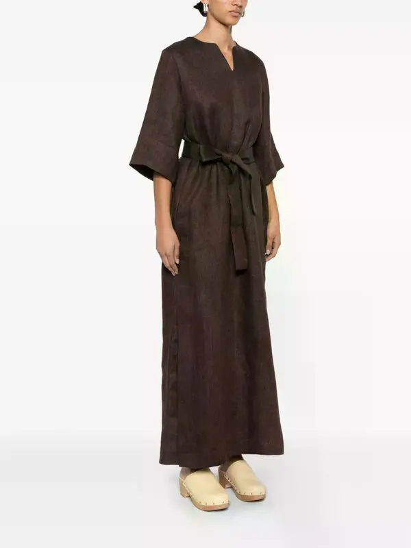 P.a.r.o.s.h Linen Maxi Dress