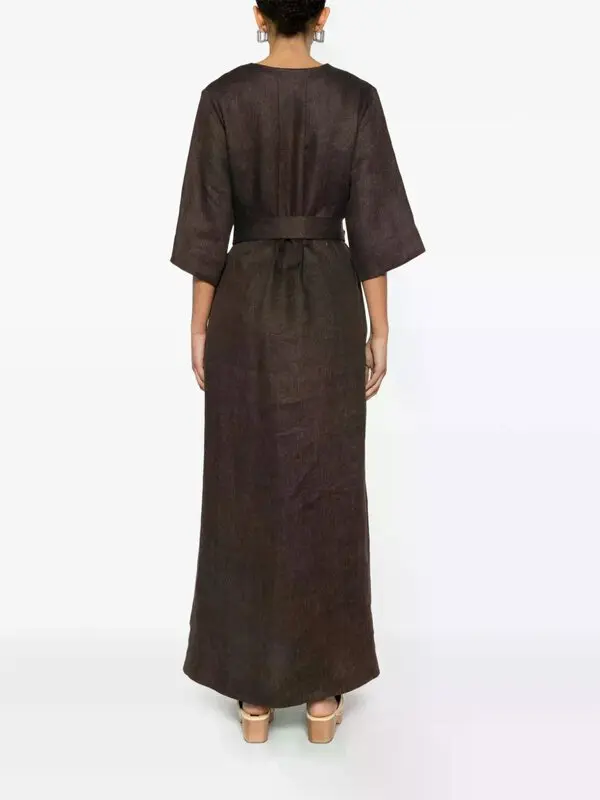 P.a.r.o.s.h Linen Maxi Dress