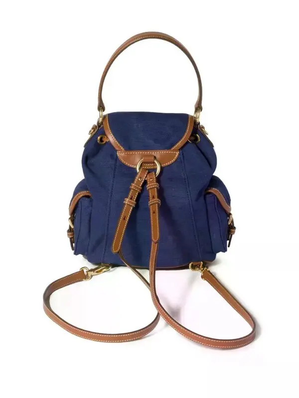 Miu Miu Logo Backpack - Blue