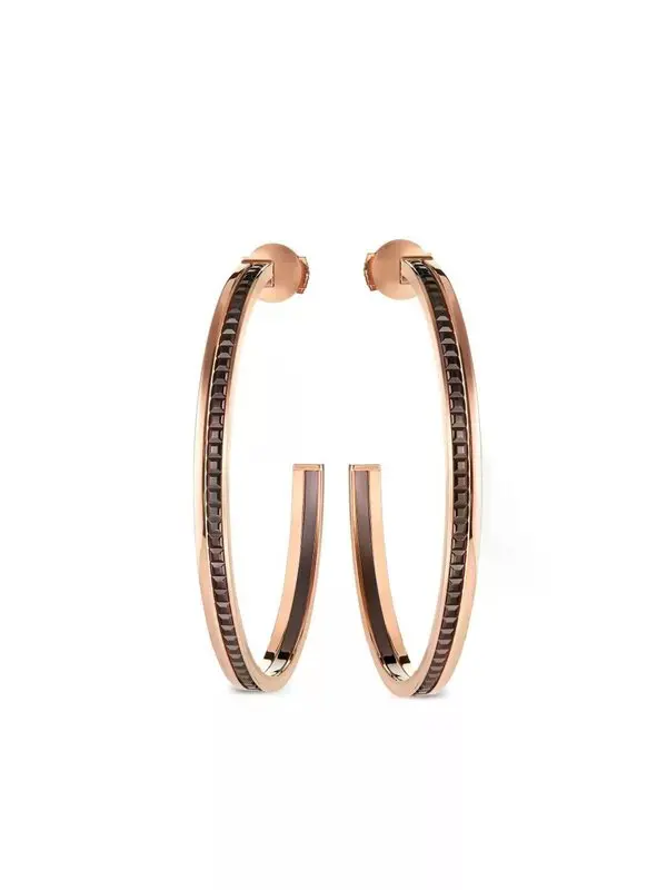 Boucheron 18kt Rose Gold Quatre Classique Earrings - Pink